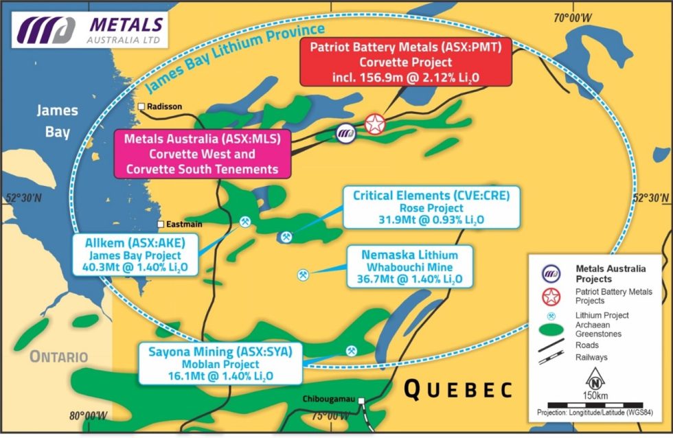 Corvette River Gold, Silver, Base Metals & Lithium | Metals Australia ...