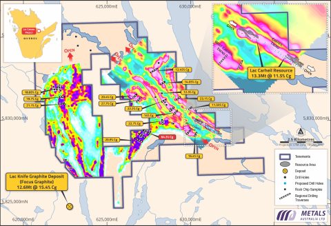 Lac Carheil Graphite | Metals Australia Limited